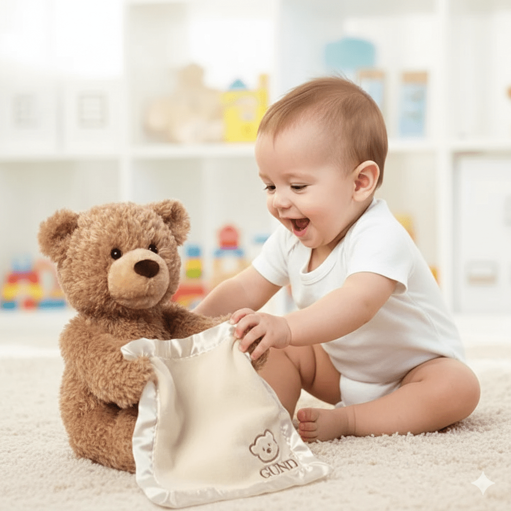 Peek-A-Boo Teddy Bear Toy With Motion & Sound For Kids – Deliverrpk